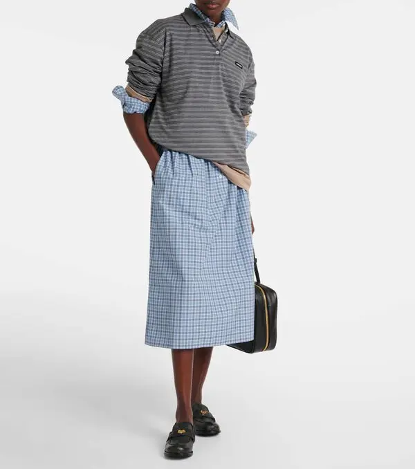 Miu Miu Leather Penny Loafers