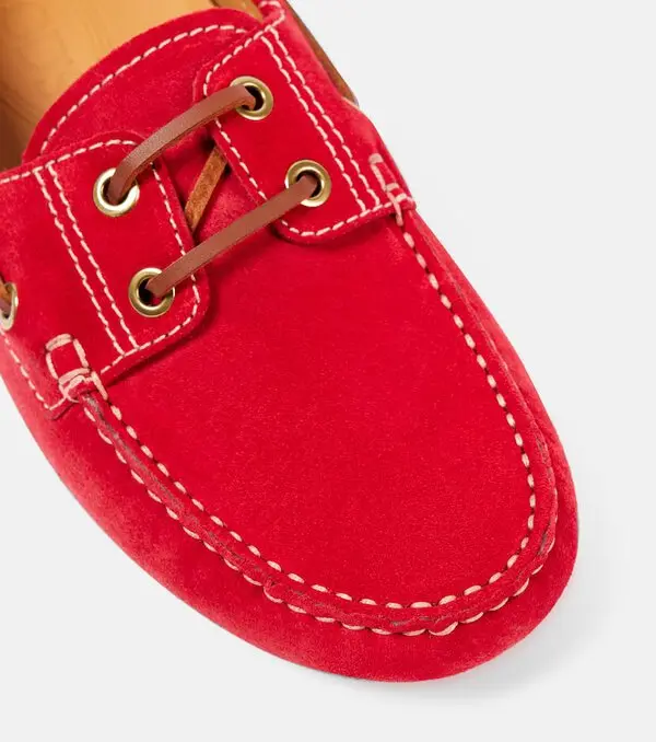 TOD'S Gommino Bubble Suede Boat Shoes