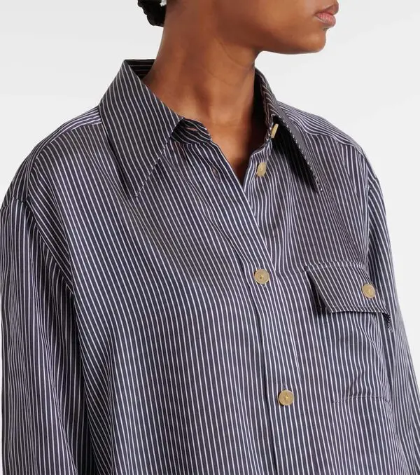 Khaite Yatty Striped Shirt