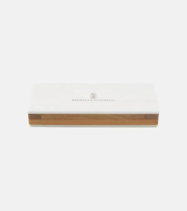 Brunello Cucinelli Walnut Domino Game - Brown