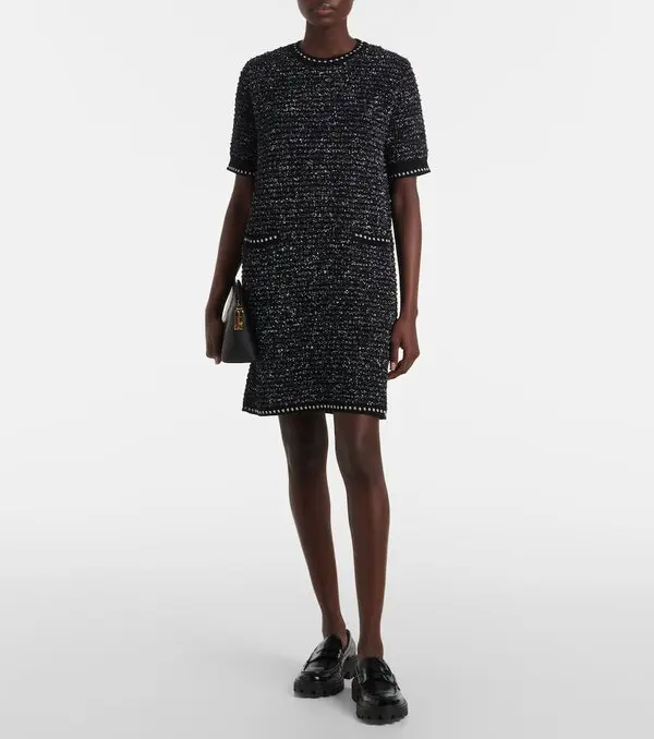 Thom Browne Cotton-blend Tweed Minidress
