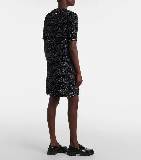 Thom Browne Cotton-blend Tweed Minidress