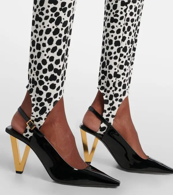 Versace Leopard-print Leggings