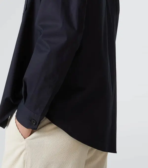 Zegna Cotton-blend Shirt - Blue