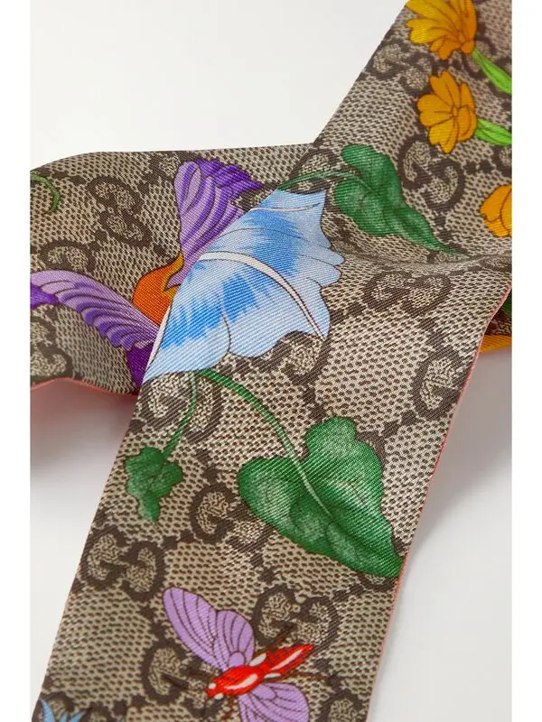 Gucci Printed Silk-satin Scarf
