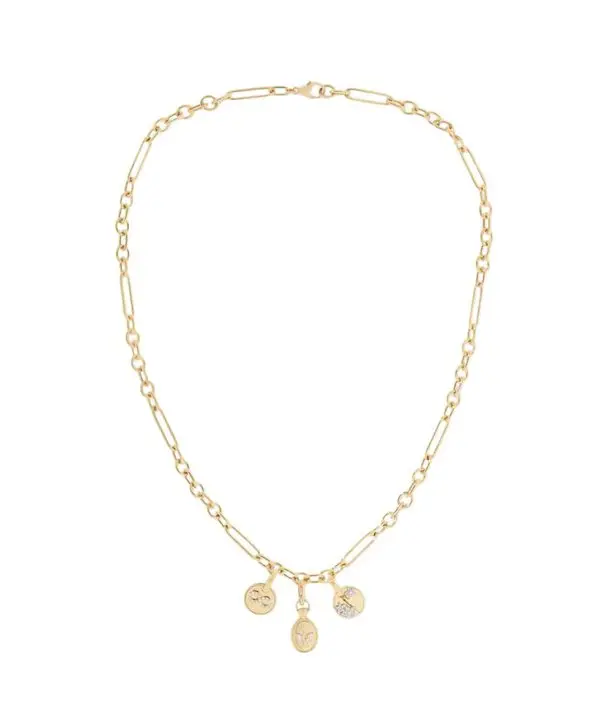 FOUNDRAE Reverie, Resilience And Karma 18-karat Diamond Necklace - Gold