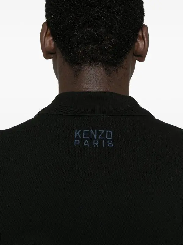 Kenzo Happy Tiger Polo Shirt - Black