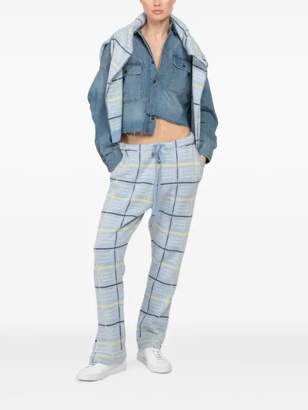 GOD'S TRUE CASHMERE Check-print Trousers