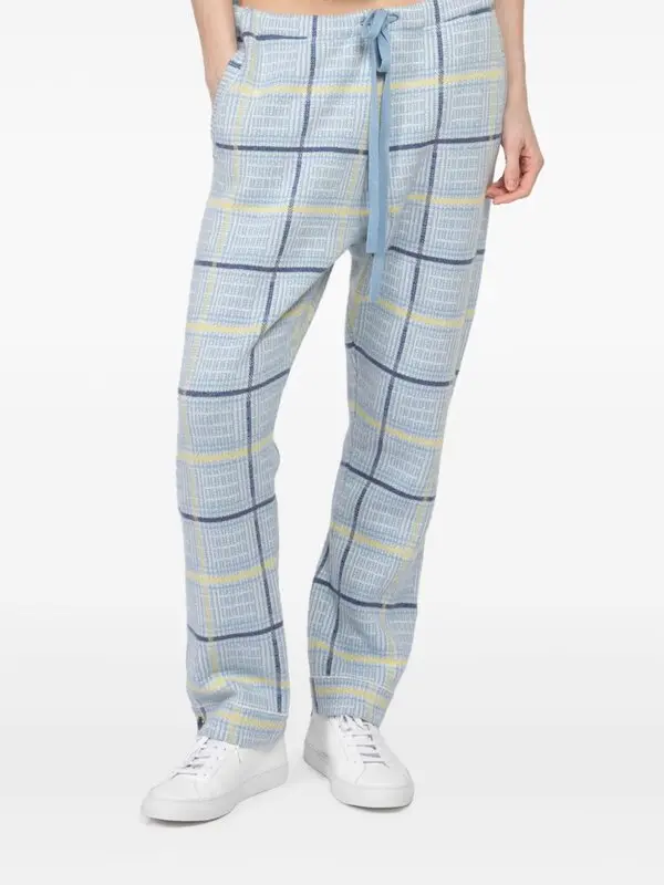 GOD'S TRUE CASHMERE Check-print Trousers