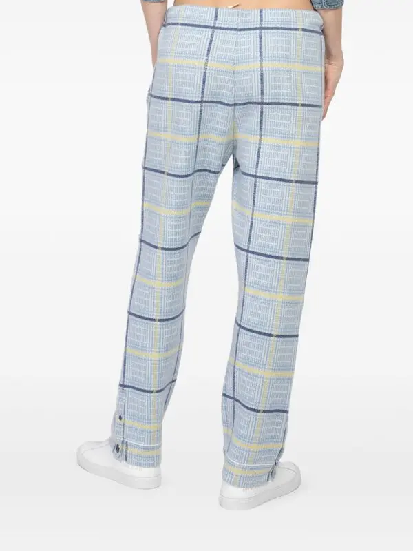 GOD'S TRUE CASHMERE Check-print Trousers