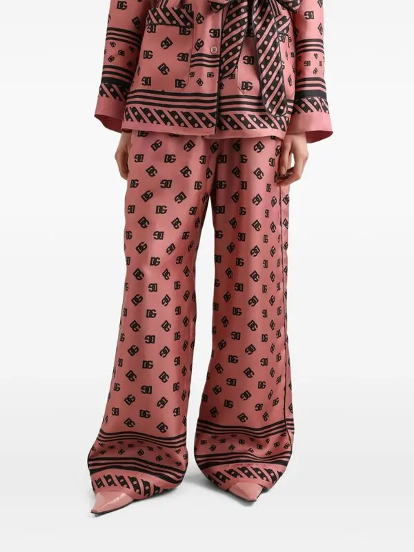 Dolce & Gabbana Logo-print Palazzo Pants