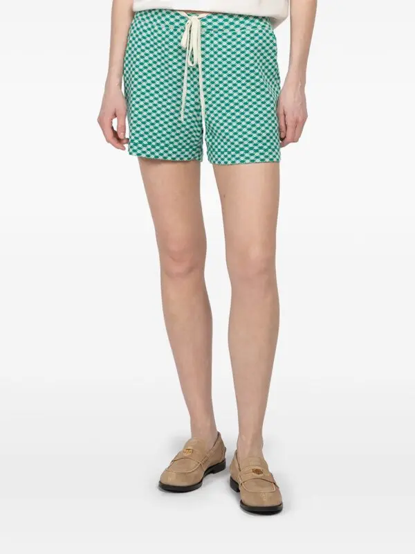GOD'S TRUE CASHMERE Geometric-print Shorts