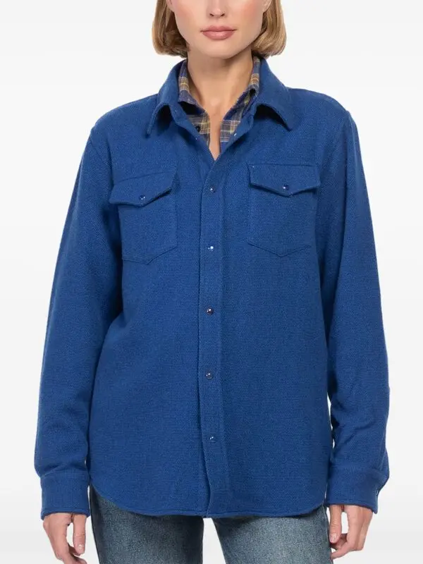 GOD'S TRUE CASHMERE Cashmere Overshirt - Blue