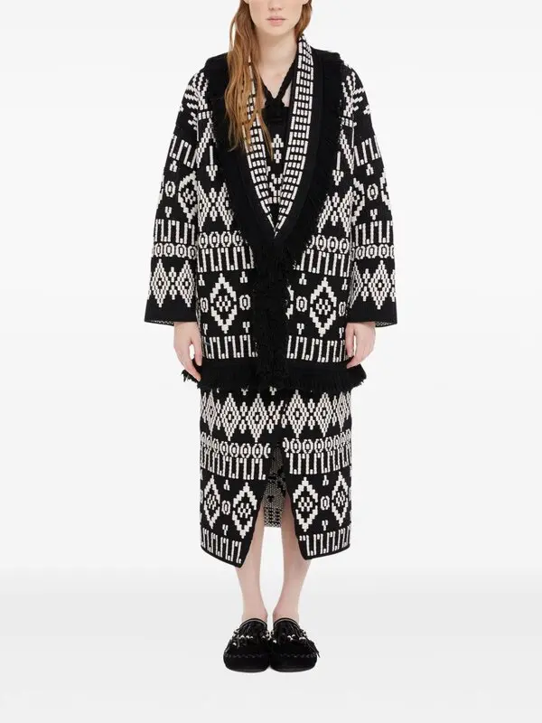 Alanui Jungle Beat Cardigan - Black