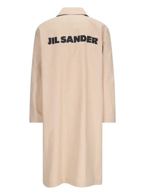 JIL SANDER Logo-print Coat - Neutrals