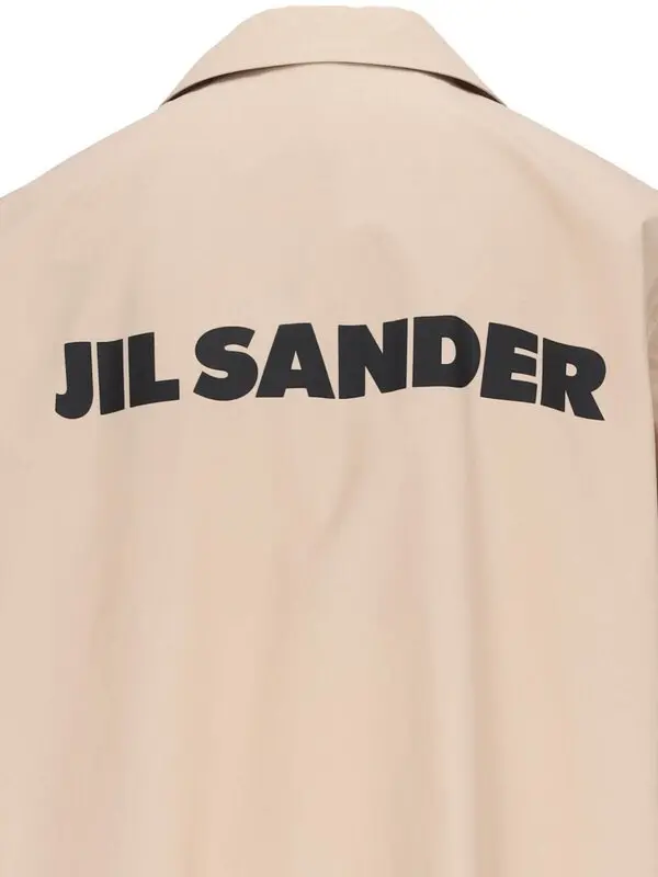JIL SANDER Logo-print Coat - Neutrals
