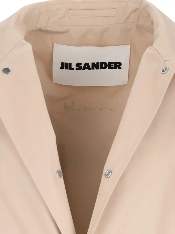 JIL SANDER Logo-print Coat - Neutrals