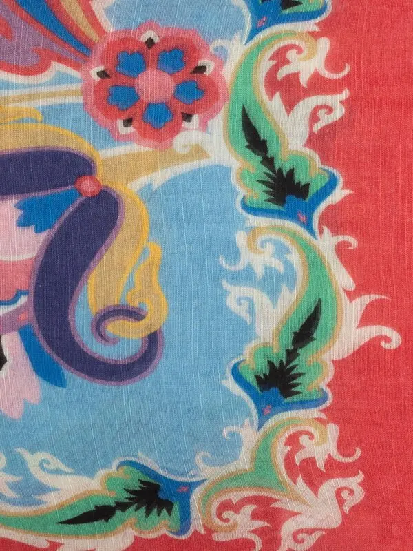 Etro Paisley-print Scarf - Blue