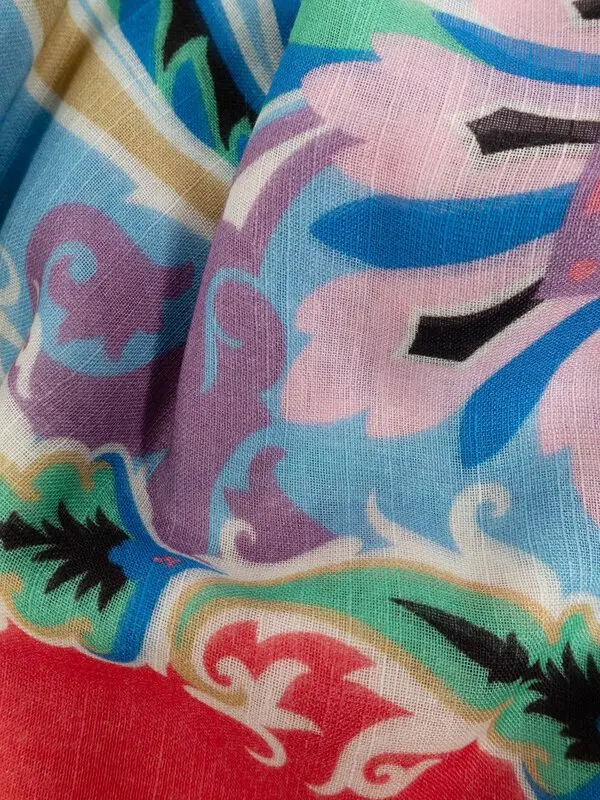 Etro Paisley-print Scarf - Blue