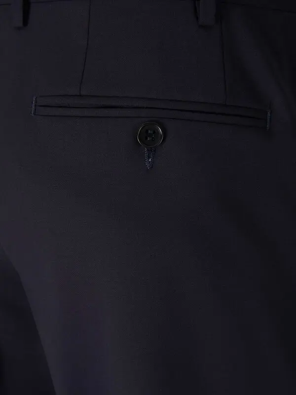 Canali Wool Trousers - Blue