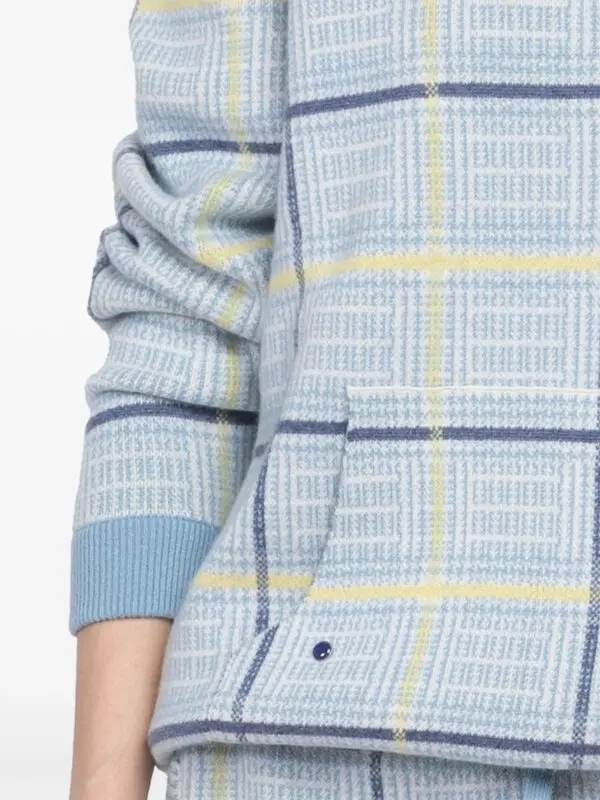 GOD'S TRUE CASHMERE Checked Hoodie