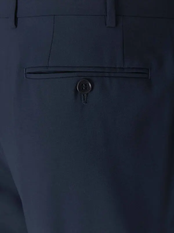 Canali Wool Trousers - Blue