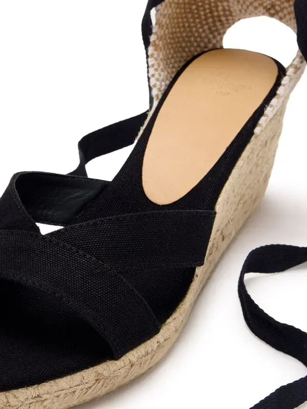 CastaÑer Open-toe Espadrilles - Black