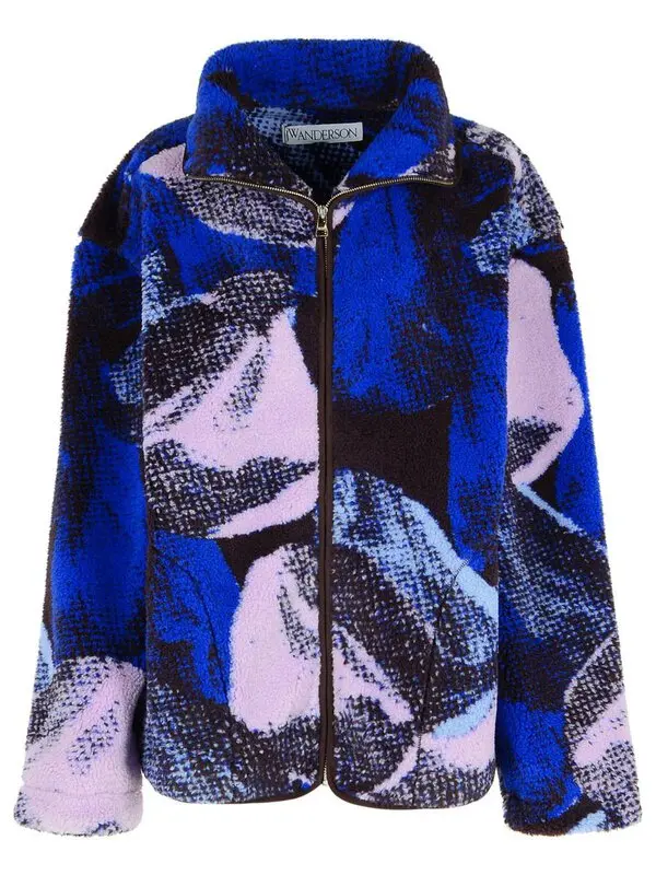 JW Anderson Polyester-blend Fleece Jacket - Blue