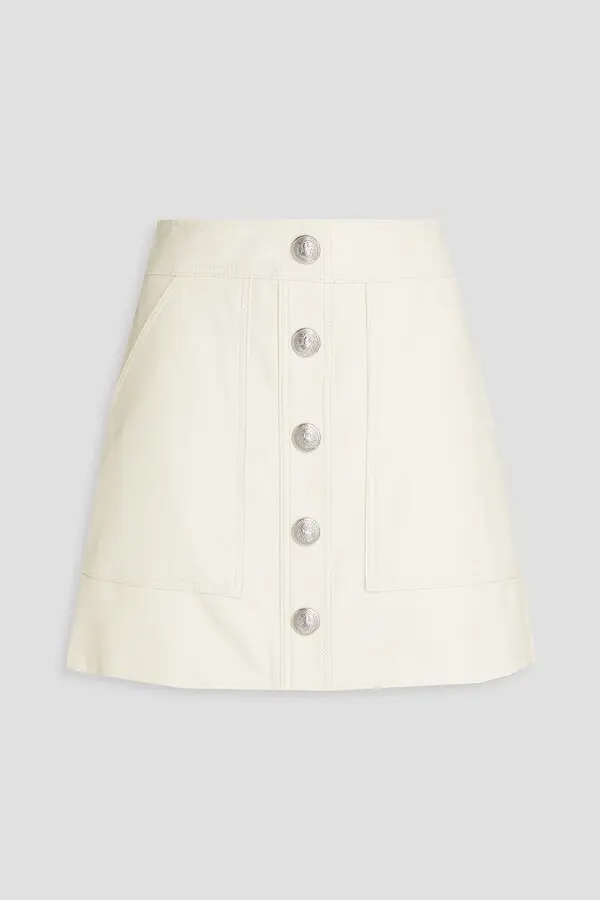 Veronica Beard Arez Button-embellished Mini Skirt