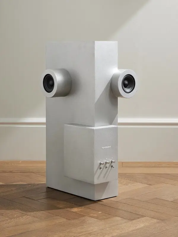 TRANSPARENT Brutalist Recycled-aluminium Speaker - Silver