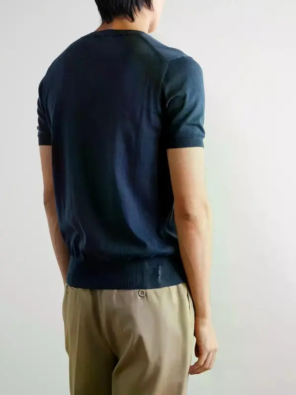 TOM FORD Slim-fit Cotton T-shirt - Blue