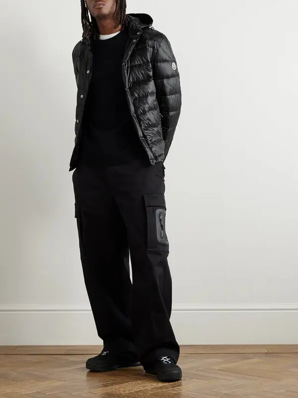 Moncler Gliere Quilted Glossed-nylon Hooded Jacket