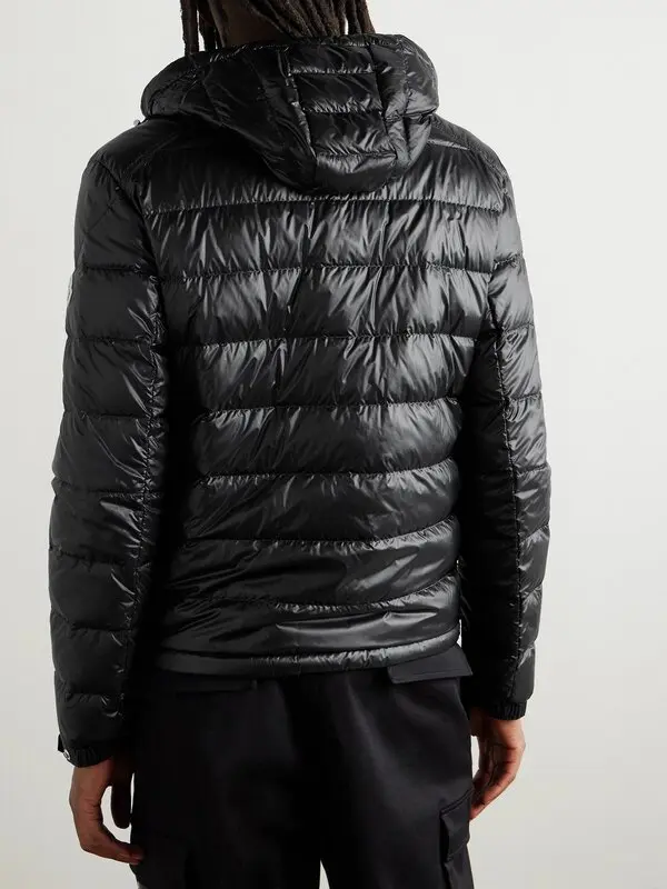 Moncler Gliere Quilted Glossed-nylon Hooded Jacket