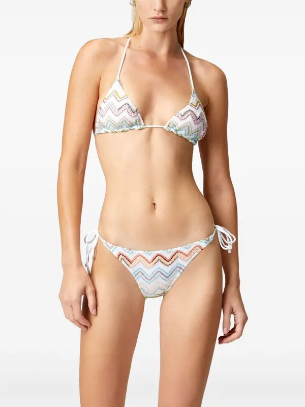 Missoni Zigzag-knit Bikini Set - White