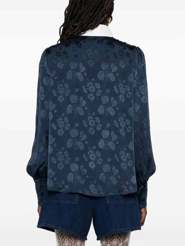 Valentino Garavani Floral-jacquard Shirt