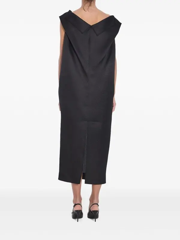 Khaite Selwyn Off-the-shoulder Dress - Black