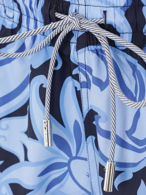 Etro Paisley-print Swim Shorts - Blue
