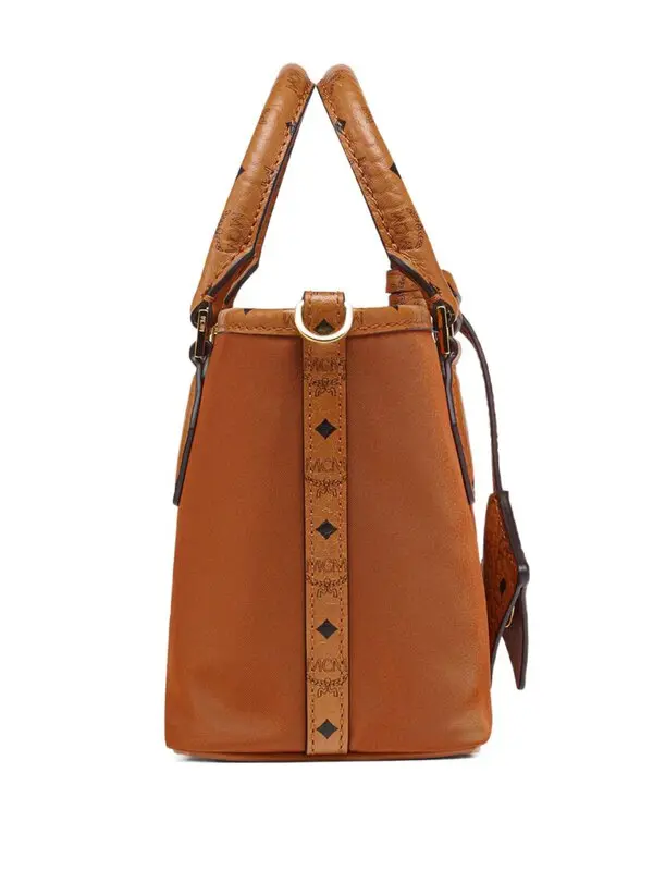 Mcm Mini Aren Tote Bag - Brown