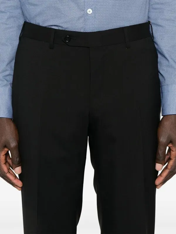 Canali Wool Trousers - Black