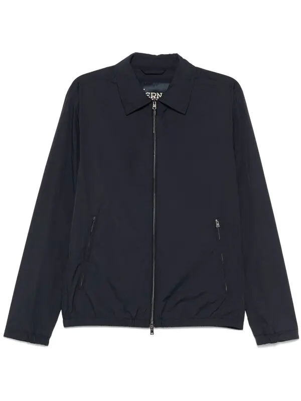 Herno Classic-collar Shirt Jacket - Blue