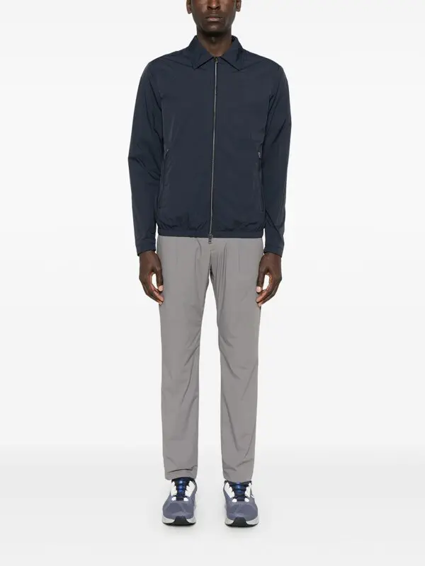 Herno Classic-collar Shirt Jacket - Blue