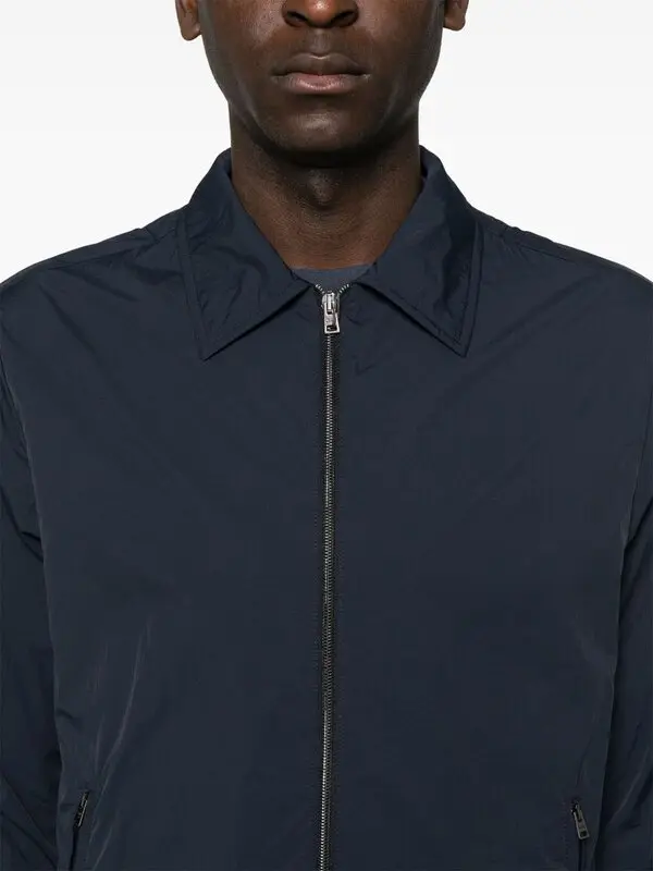 Herno Classic-collar Shirt Jacket - Blue