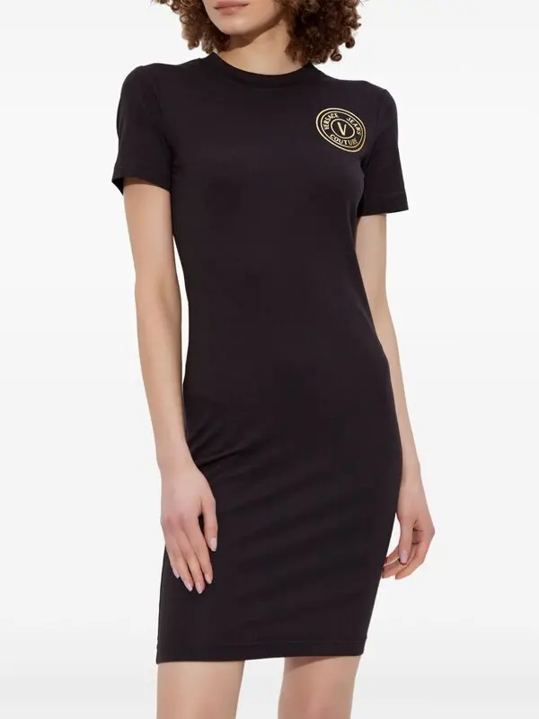 Versace V-emblem Dress - Black