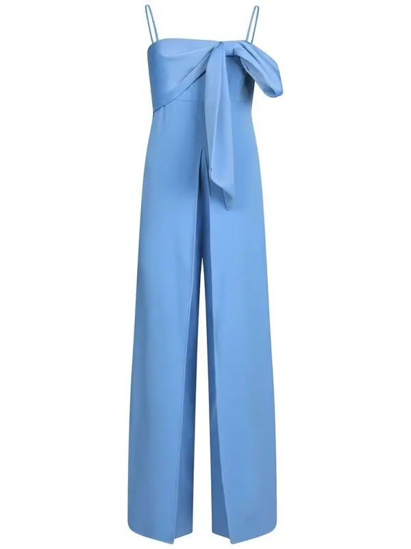 Liu Jo Bow-detail Jumpsuit - Blue
