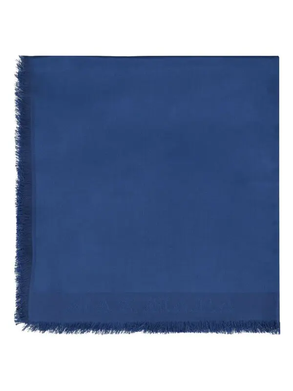 Max Mara Wales Frayed Silk Scarf