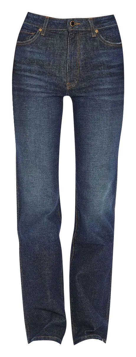 Khaite Danielle Straight Leg Jeans - Blue