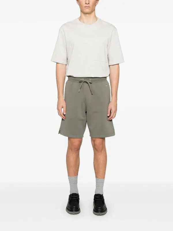Ami De Coeur-embroidered Shorts - Grey