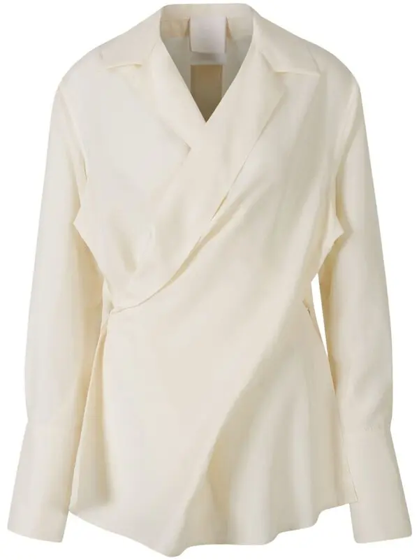 Givenchy Wrap Silk Shirt