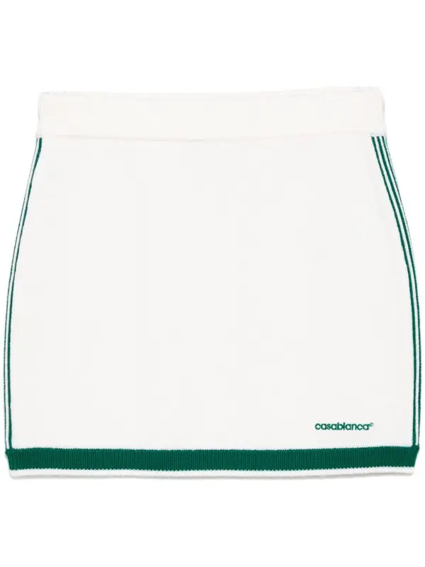 Casablanca Tennis Skirt - White