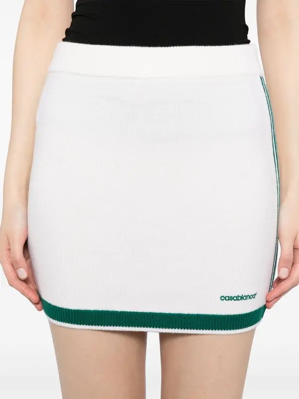 Casablanca Tennis Skirt - White